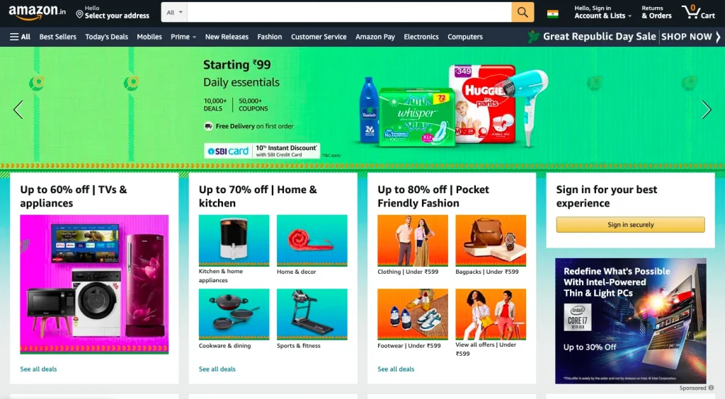 Top Amazing Examples of Ecommerce Website Designs | All Time Design