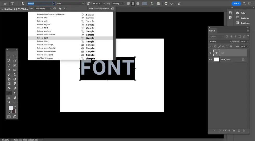 Photoshop Font
