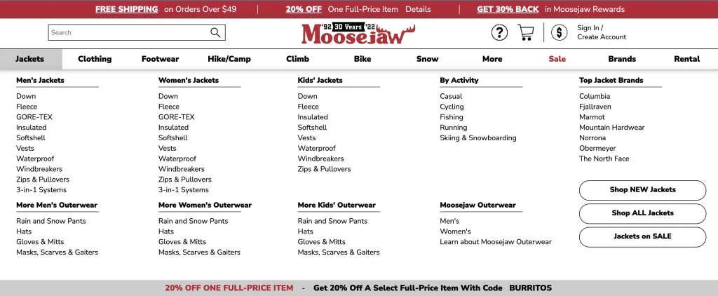 Website Mega Menus Examples | Best Mega Menu Examples
